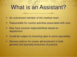 Role of a patient care assistant