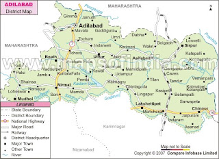 Telangana: Adilabad Route Map