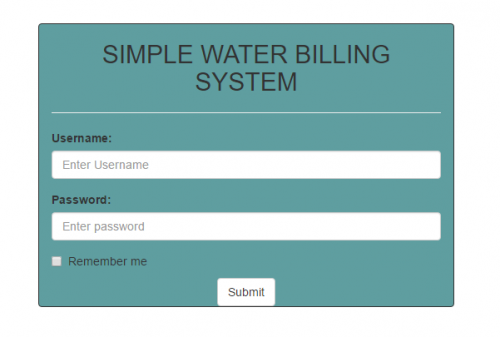 Download Source Code Simple Water Billing System Berbasis PHP & MYSQL