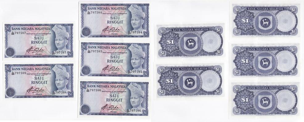 MALAYSIA BANKNOTES AND COINS: Banknote Ringgit Malaysia RM1 First ...