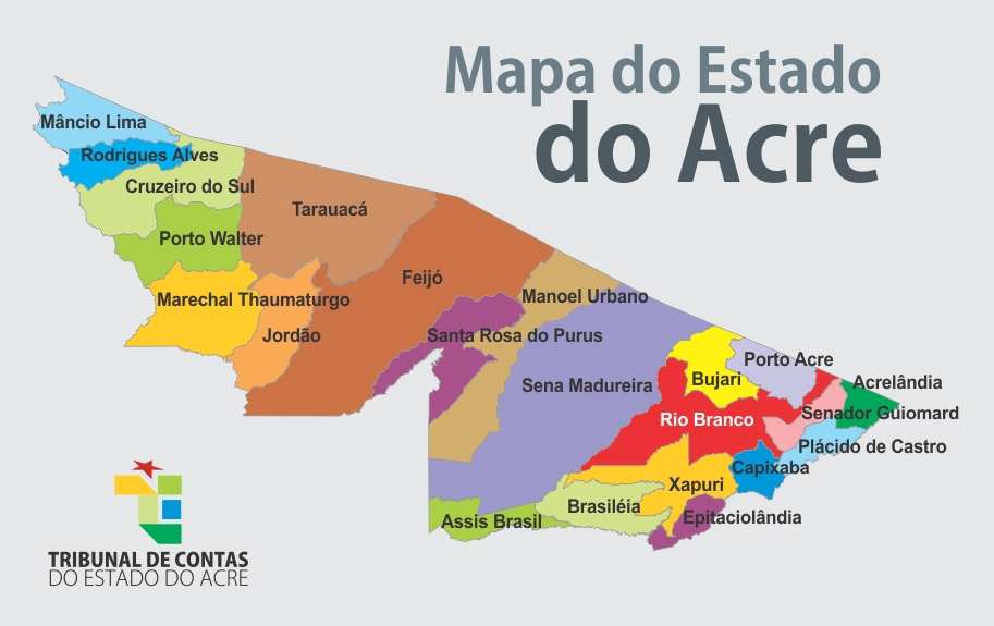Mapas do Estado do Acre - Fox Press™