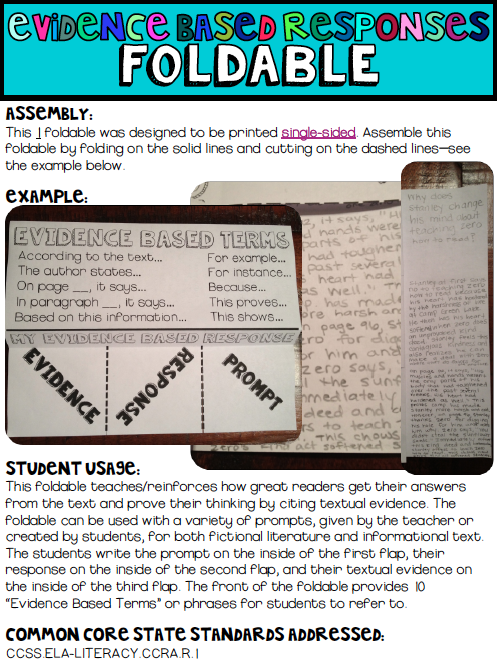 Crystal's Classroom: Reading Foldables