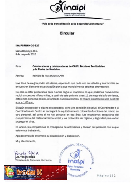 INAIPI anuncia apertura de sus Centros de Atención Integral a la ...