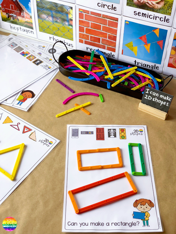 2D SHAPE STEM INVITATIONS TO TRY | you clever monkey