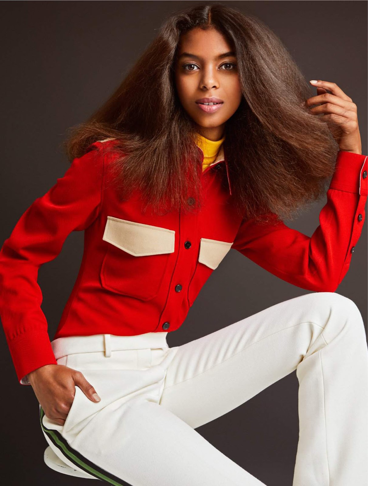 Alyssa Traore in Elle Netherlands August 2017 by Justine Leenarts