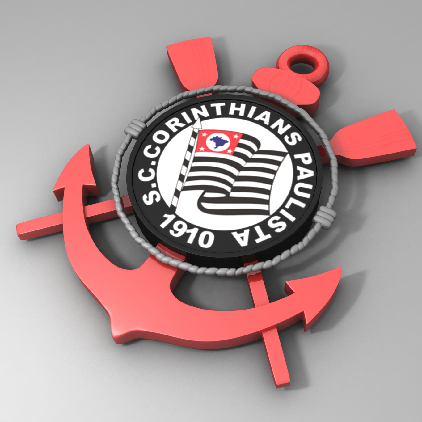 Dáblio 2: Corinthians - Logo em 3D feita para Marcelo Lelli