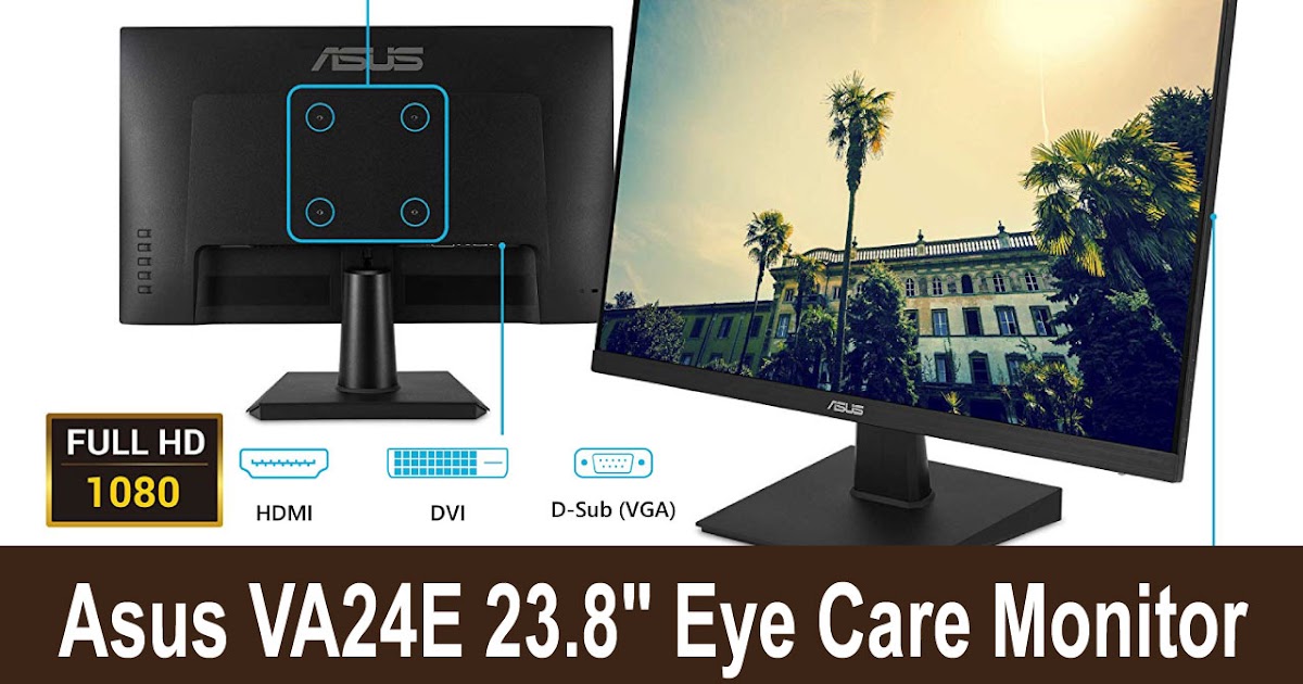 Asus VA24E 23.8" Eye Care Gaming Monitor Unboxing and Installation ...