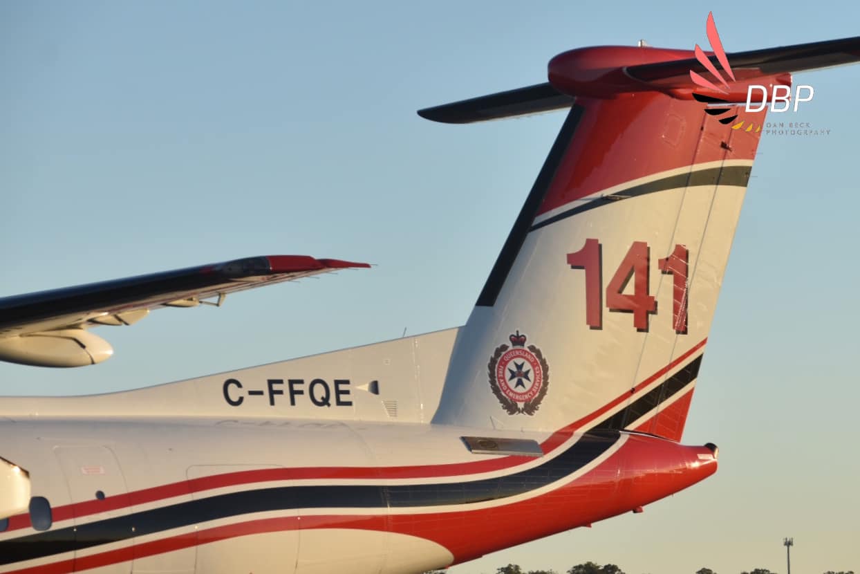 Central Queensland Plane Spotting: Conair Aerial Firefighting Dash-8 ...