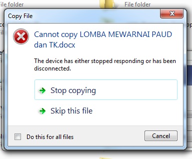 hanya sebuah omong kosong: Mengatasi error Cannot copy, the device has ...