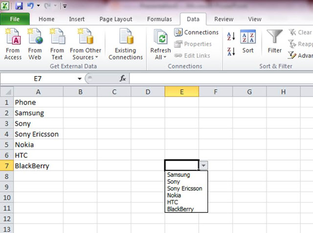 KTK Tools Blog: Excel Drop Down List to Avoid Repetitive Typing