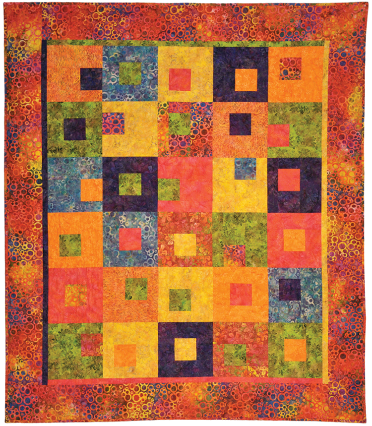 Calendar Girls Quilt #2: Colorburst Squares