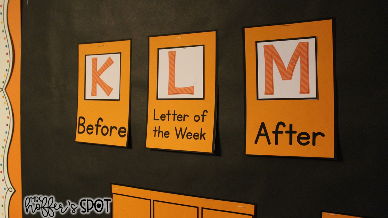 Interactive Bulletin Boards: Letter of the Day | Mrs. Hoffer's Spot