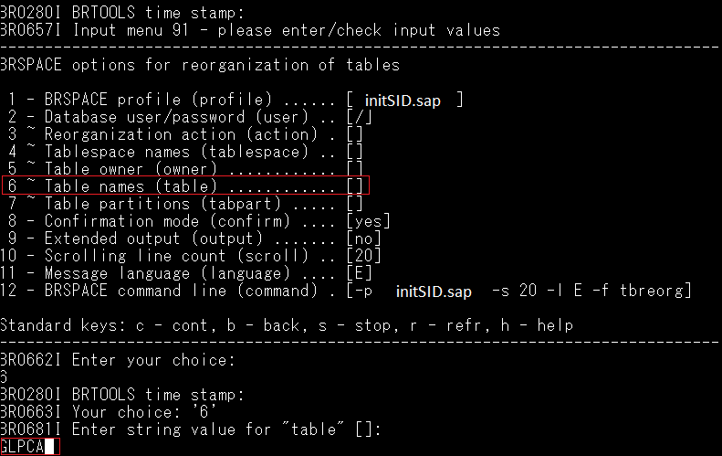 Table Reorg using Brtools - SAP Basis Genie
