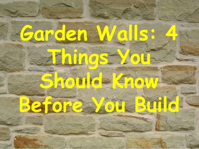 How To Build A Garden Wall | Tiny House Decor