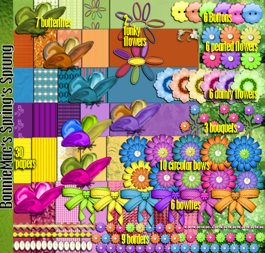 BonnieMac's PSP Tubes and Scrapkits: Spring's Sprung