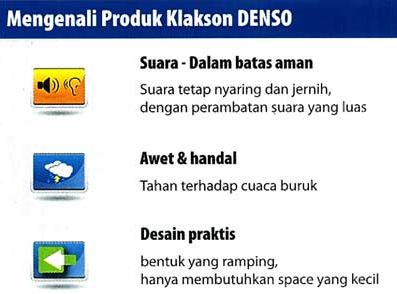 Klakson Denso Type Terompet Anti Air Untuk Semua Motor dan Mobil ...
