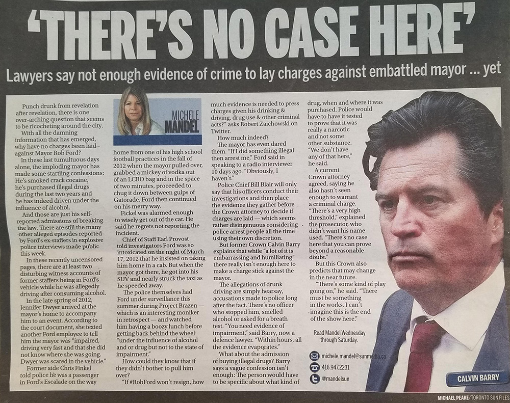 Calvin Barry Lawyer - Toronto Criminal Lawyer Blog: Throwback Thursday ...