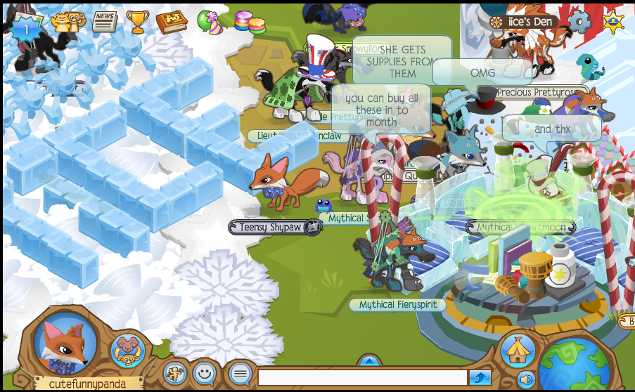 Animal Jam CENTER!: This awesome den that is super creative.