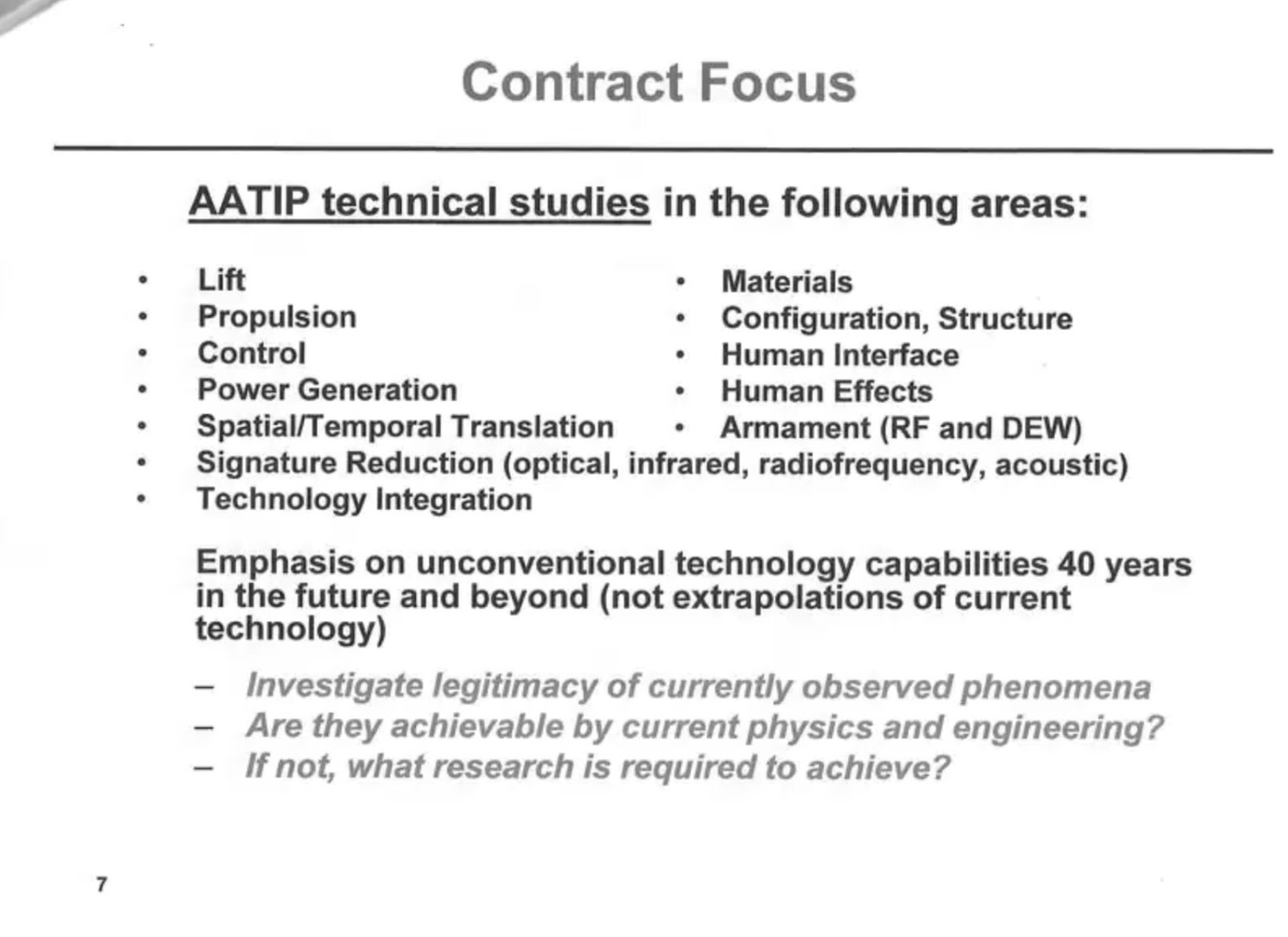 Advanced Aerospace Threat and Identification Program (AATIP)