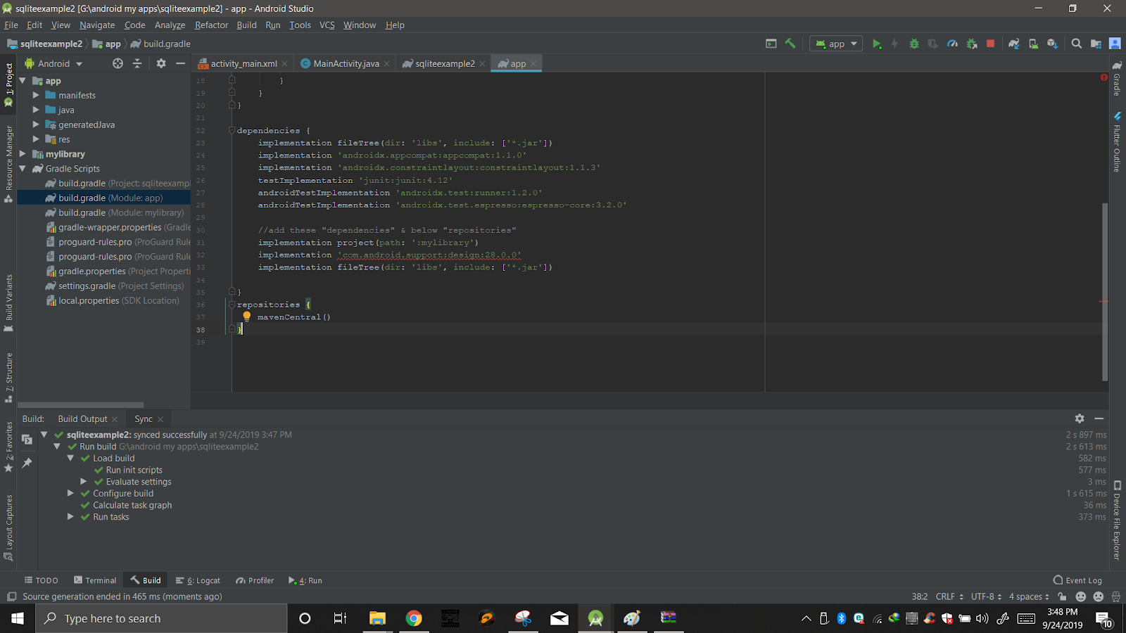 SQLite Database export to Excel file Tutorial