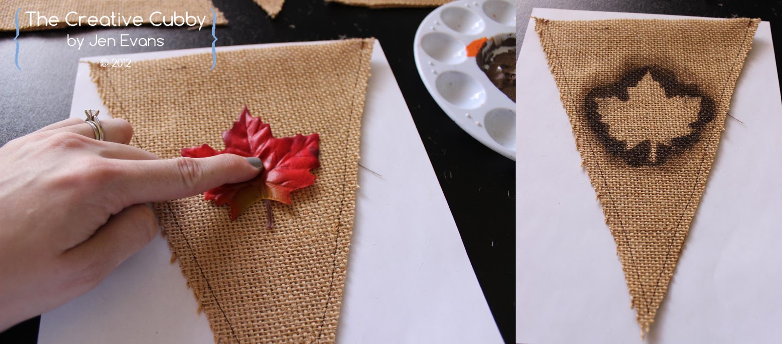 The Creative Cubby: Give Thanks Burlap Bunting