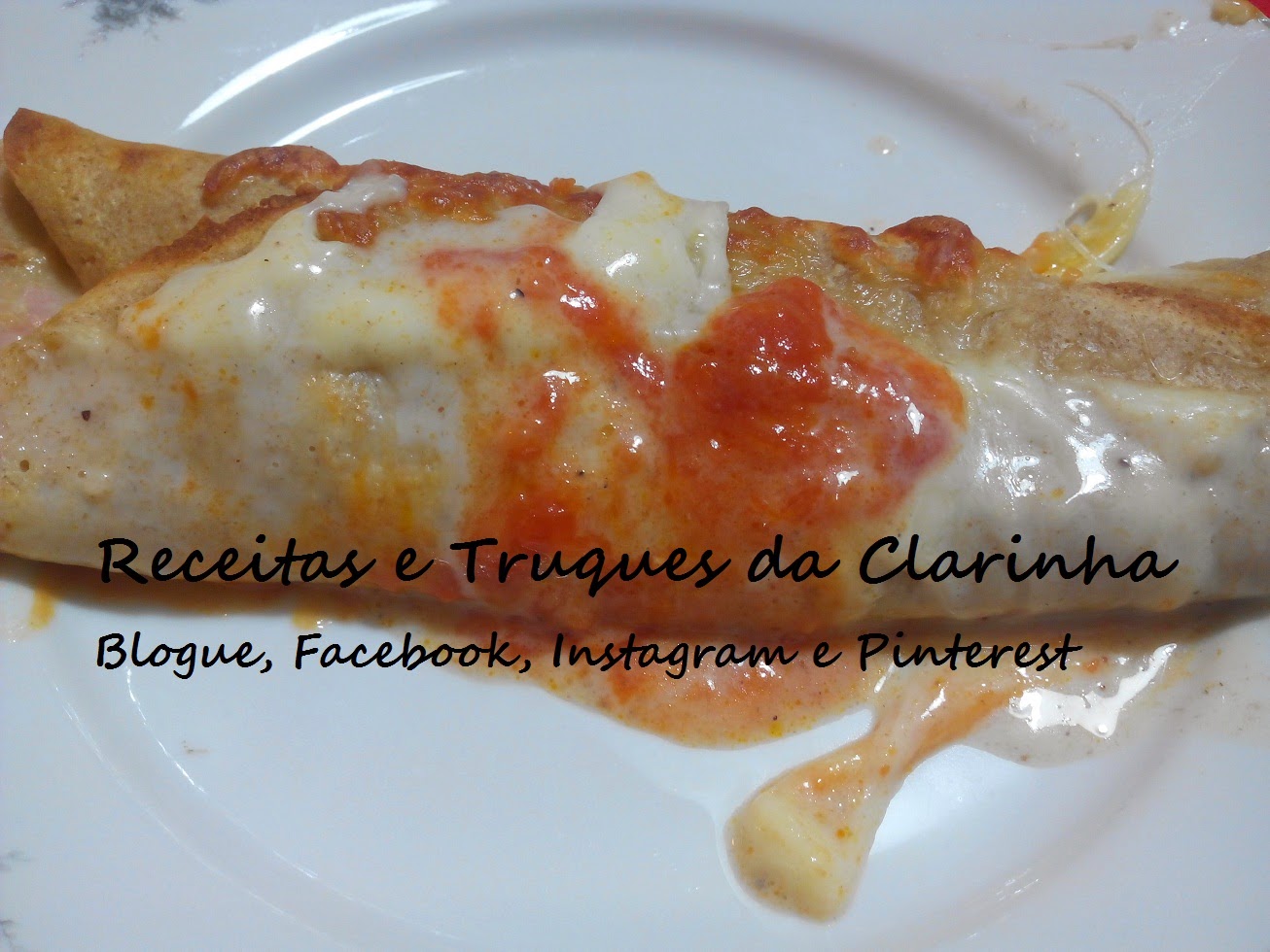 Receitas e Truques da Clarinha: Crepes gratinados recheados com pasta ...
