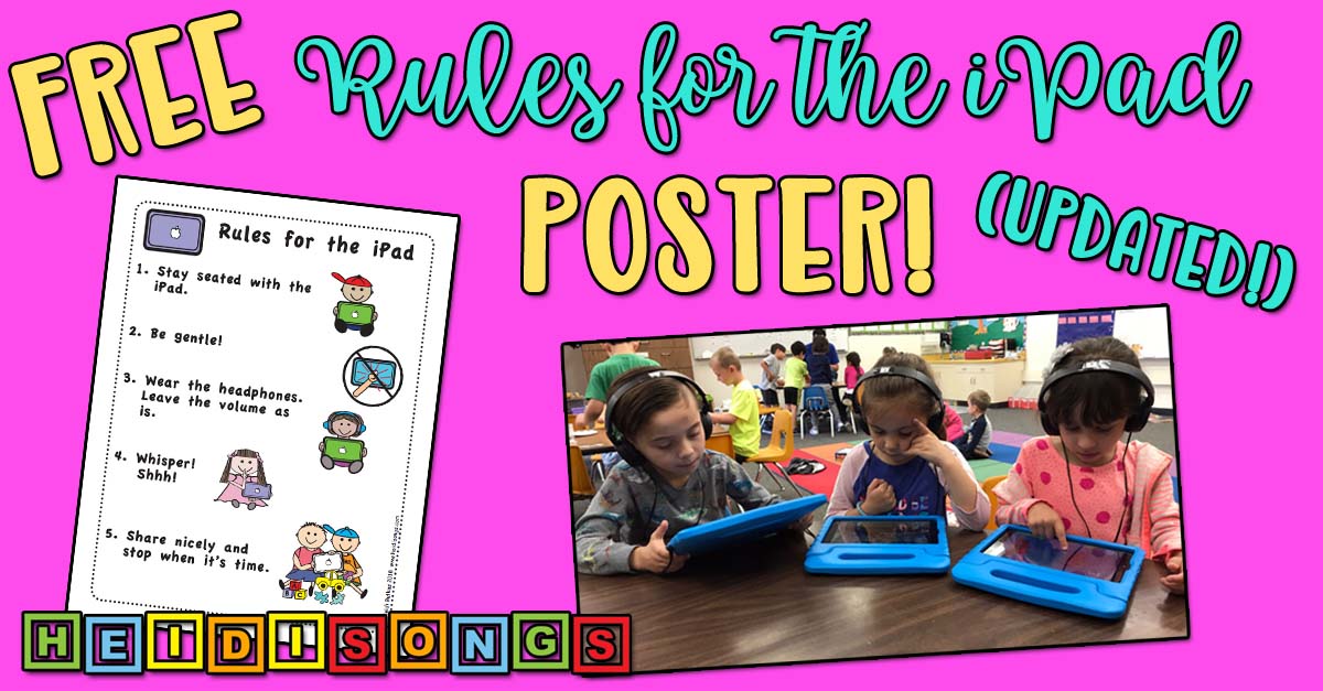 FREE Rules for the iPad Poster (Updated!)