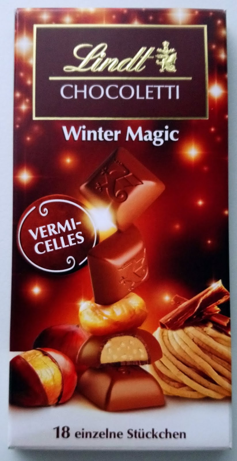 Chwile zasłodzenia: Lindt Chocoletti Winter Magic Vermicelles mleczna z ...