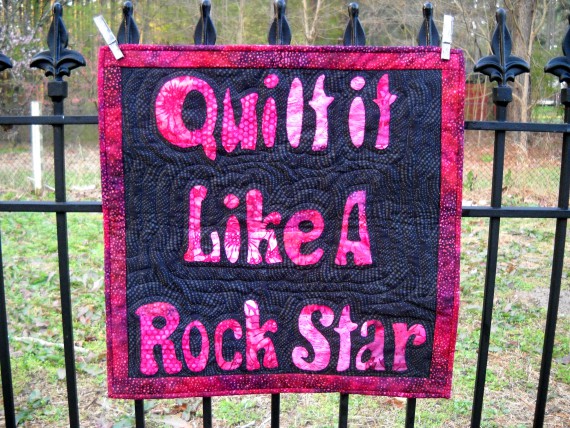 Curlicue Creations: Try a Technique ~ Quilt it Like a Rock Star