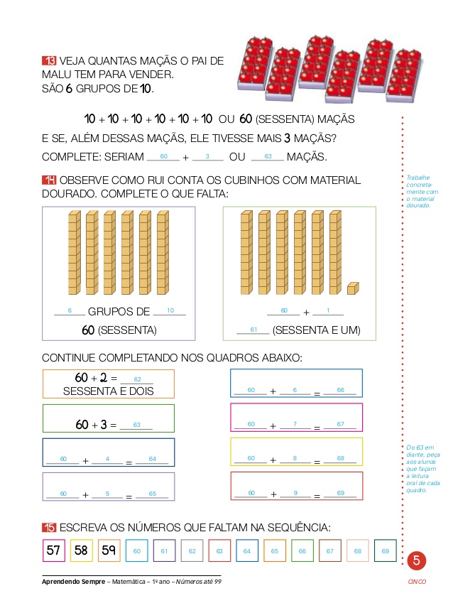 Coletãnea de Atividades Matemática Estimado aluno Ler, escrever e ...