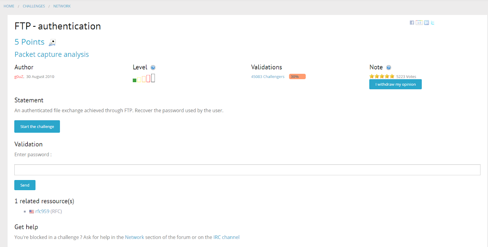 網路、資安、金融等瑣碎事: [Root me] FTP authentication Write-up 解法