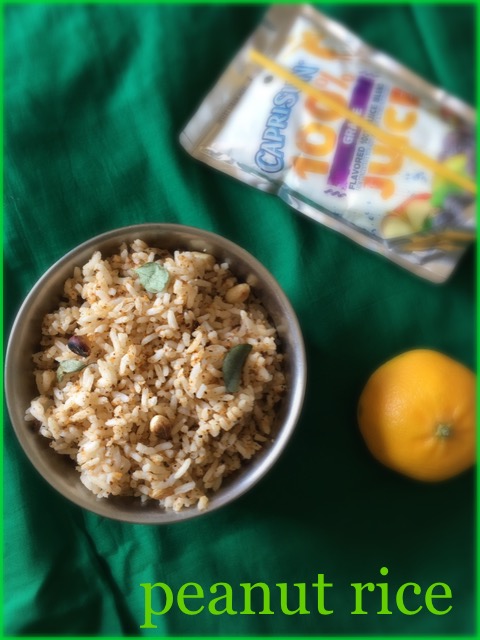 Peanut Rice - From Sushma's Kitchen