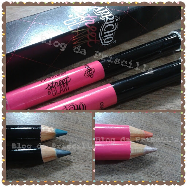 Resenha: Kit Duo Lápis Capricho Street & Glam - Blog da Priscilla