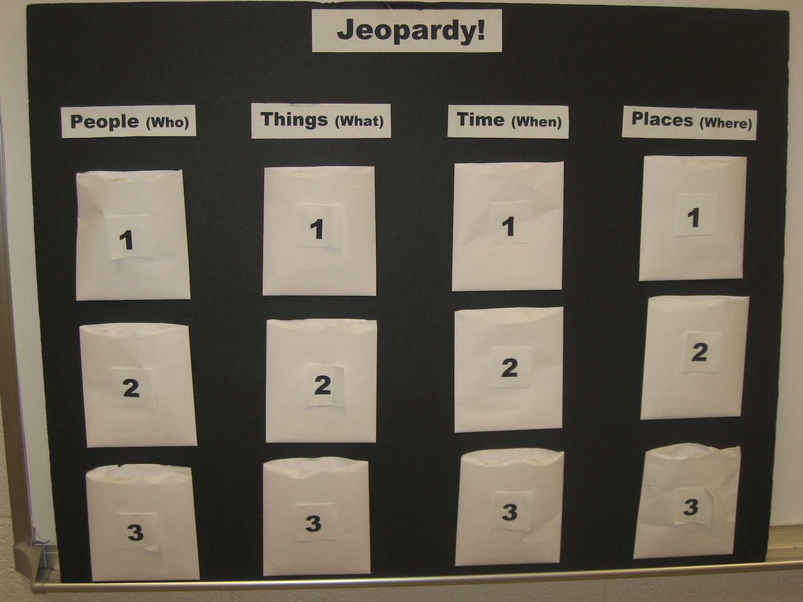 Jeopardy Poster Board Game