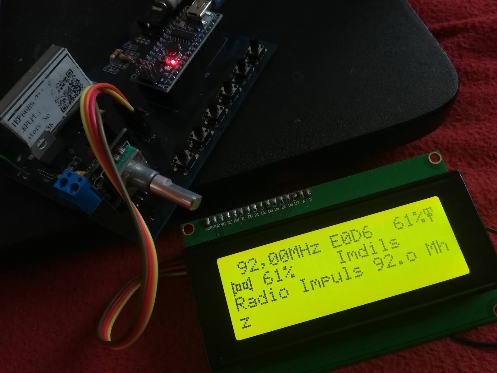 Nicu Florica Niq Ro Radio Fm Rds Cu Tef6686 Si Arduino Nano Uno