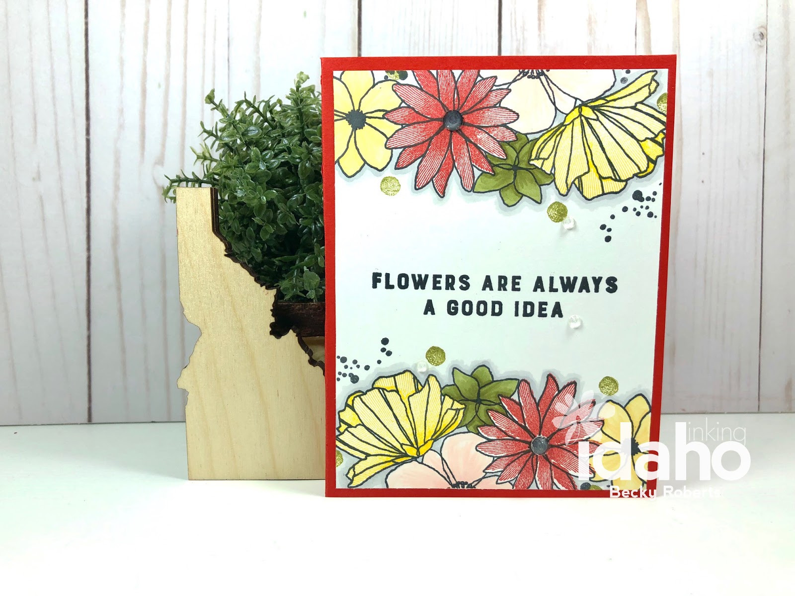 Inking Idaho: Fine Line Floral