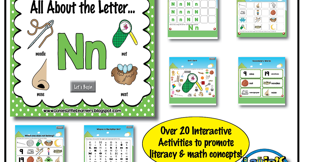 Lanie's Little Learners: All About the Letter Nn {Letter of the Week ...