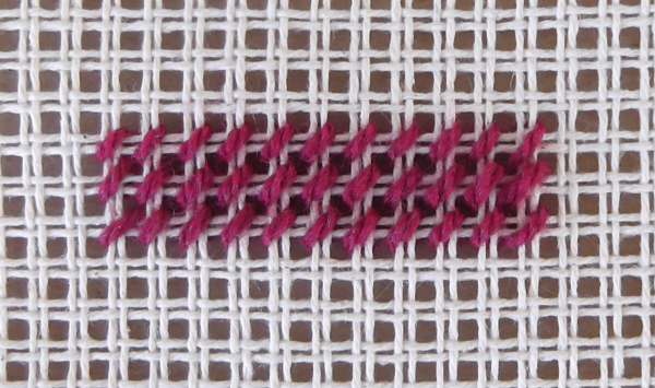 Textile Arts Now: Contintental stitch