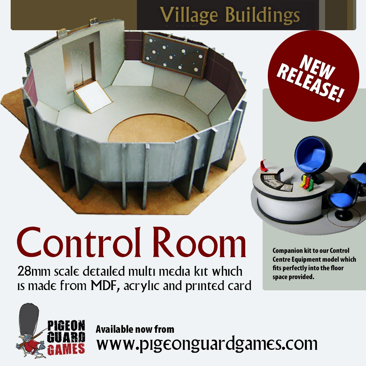 Wargame News and Terrain: Pigeon Guard Games: New Retro SciFi Village ...