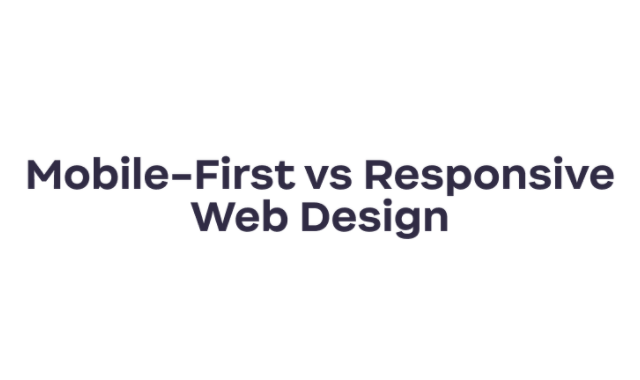 Mobile-First vs Responsive Web Design #Infographic - Visualistan