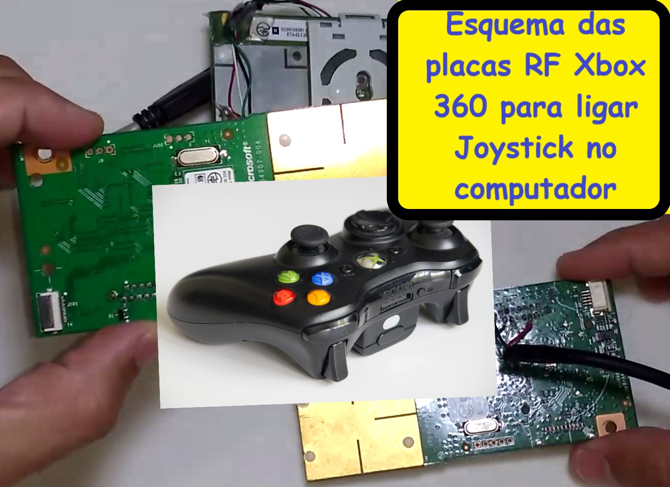 Esquema das placas RF de Xbox 360 Slim, Super Slim e FAT/ Arcade para ...
