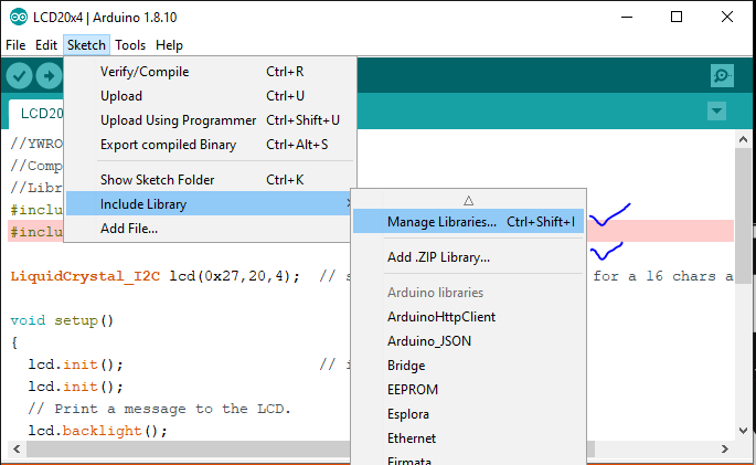 LiquidCrystal_I2C.h: No such file or directory | Arduino