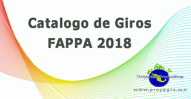 Catalogo de Giros FAPPA 2018 | ProyAgro: Diseño y elaboración de ...