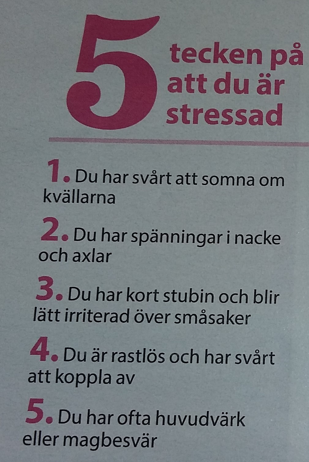När kroppen kraschar: 5 tecken på att du är stressad