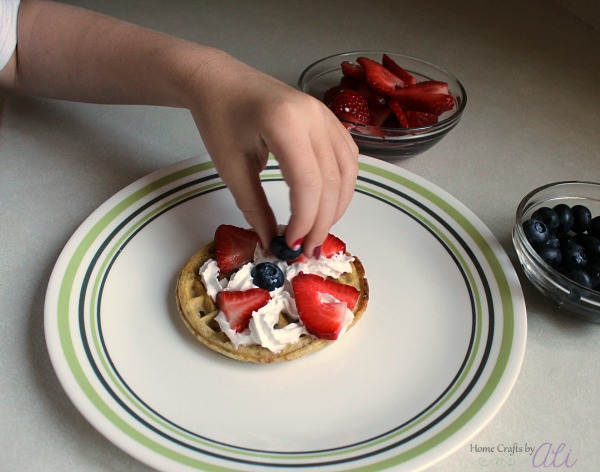 Fun With Kids In the Kitchen - Decorating Waffles - Home Crafts by Ali