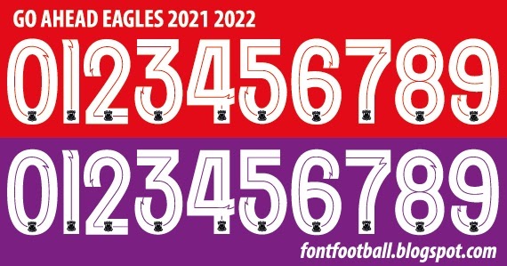 FONT FOOTBALL: Font Vector Go Ahead Eagles 2021 2022 kit