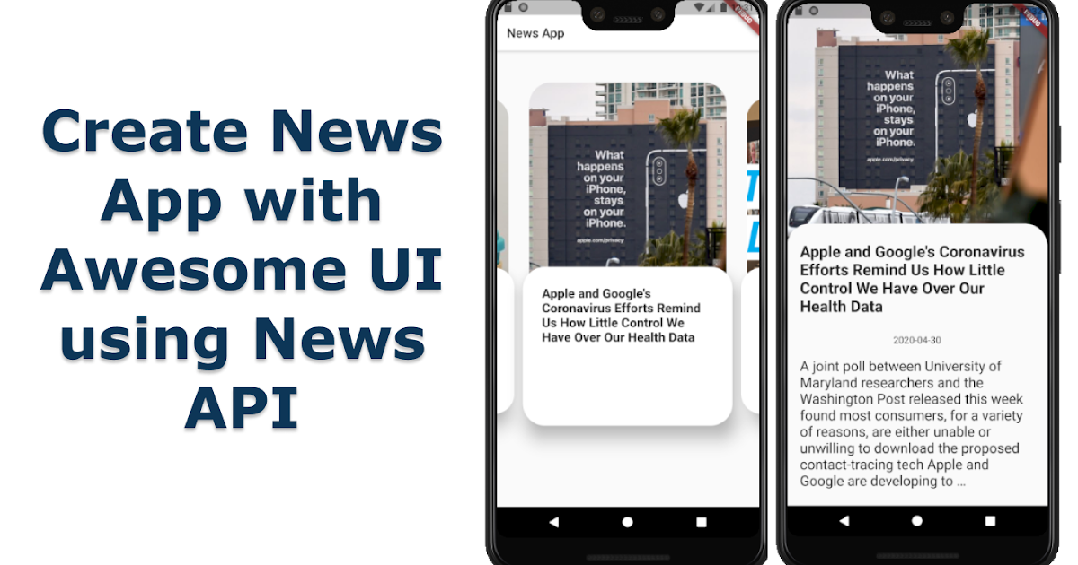 How to Create News App with awesome UI in flutter using 'News API' and ...