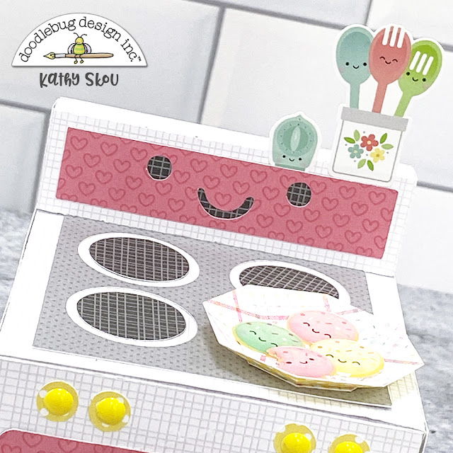 Doodlebug Design Inc Blog: MADE WITH LOVE OVEN COOKIE BOX | with Kathy