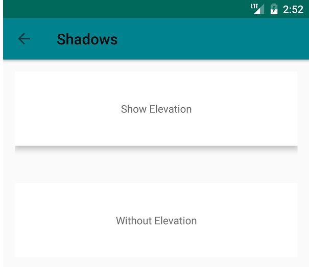 Android View Shadow Effect - Thủ thuật lập trình
