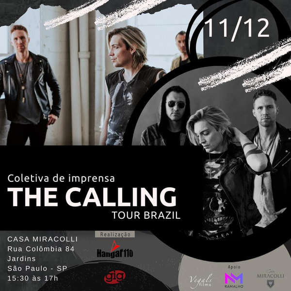 The Calling fala de shows no Brasil em exclusiva coletiva de imprensa
